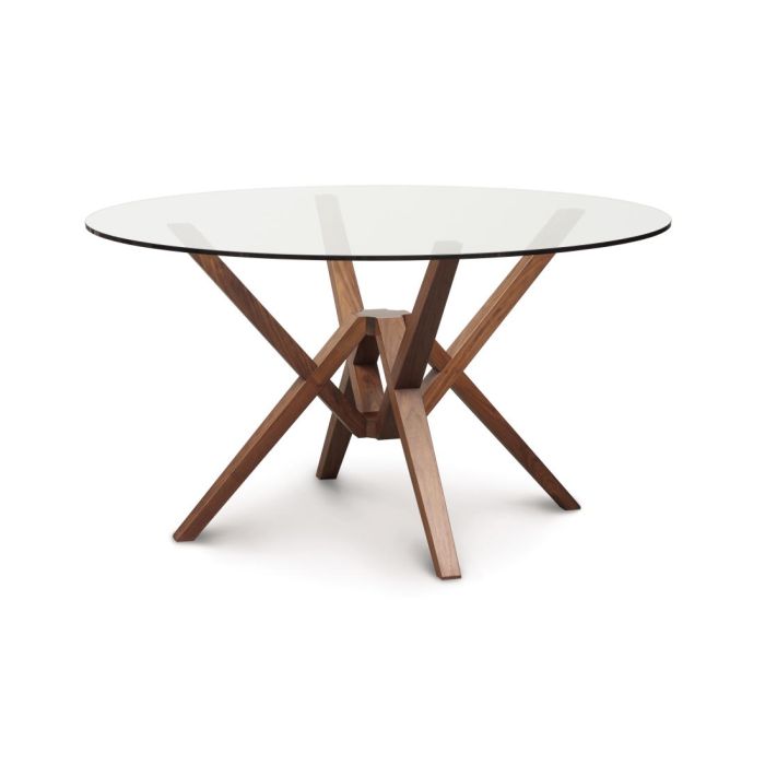 Exeter Glass Top Round Table